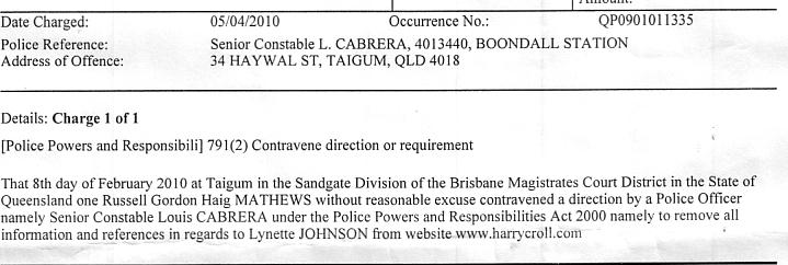 The nonsense charge invented by parasite pig Jesus Cabrera of my ...